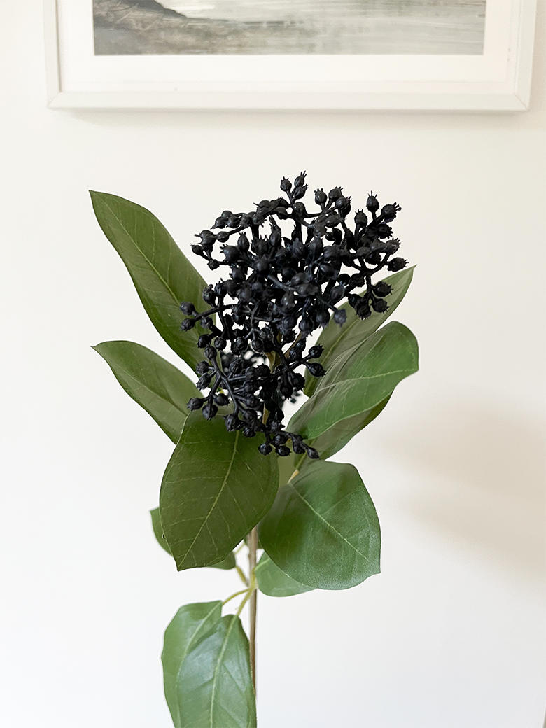 Faux Black Seed Pod Stem – Tabitha Lilly